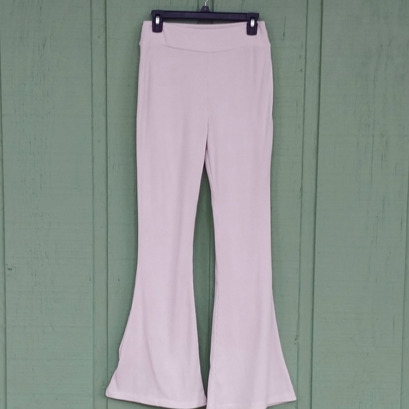 Self Esteem | Pants & Jumpsuits | Self Esteem Ribbed Cream Pants | Poshmark